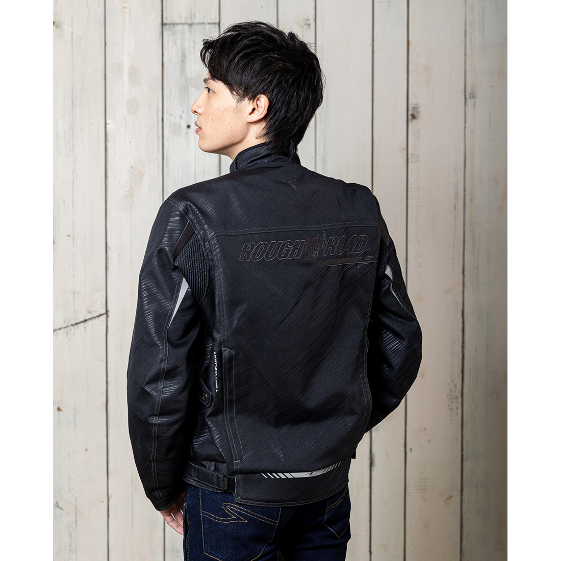新作 人気 RoughRoad ジャケット 2022-2023秋冬モデル RR7251 エアベントライディングジャケット スラッシュ-ダークオリーブ サイズ komatsuya-net.co.jp